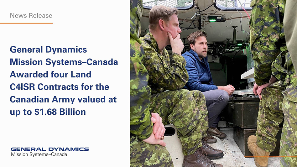 General Dynamics Mission Systems-Canada awarded contracts for Canadian ...