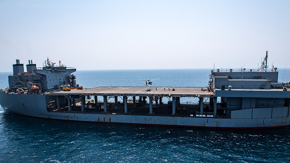 Navy commissions future Expeditionary Sea Base USS John L. Canley ...