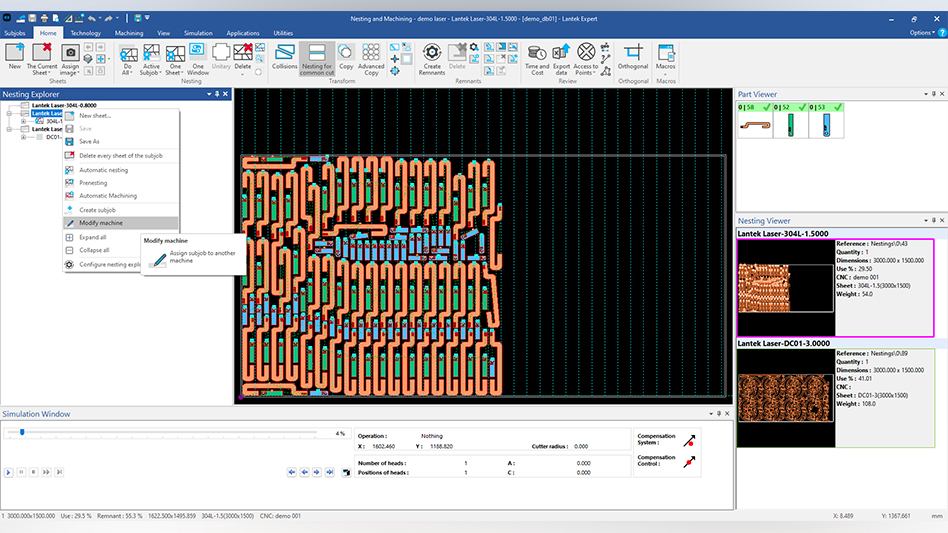 Lantek's Modify Machine software - Defense and Munitions